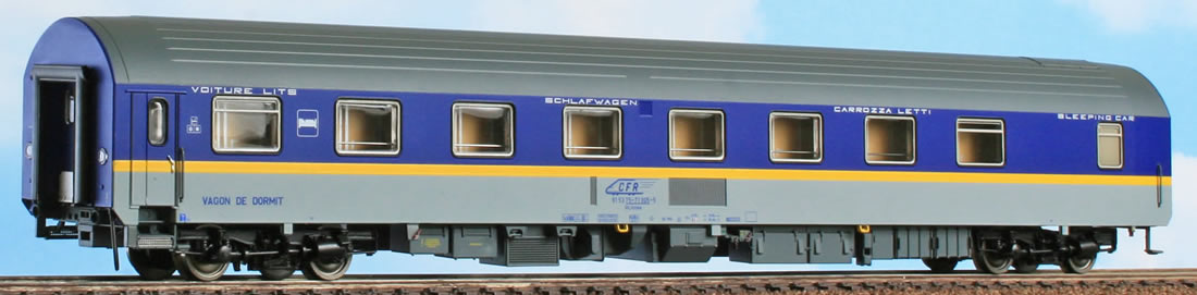 ACME AF20051 - Sleeping Car Type T2S of the CFR, blue and grey livery ...
