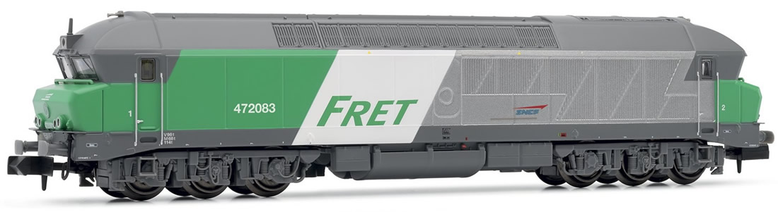 Arnold HN2385 - French Diesel Locomotive CC72000, “Fret” of the SNCF ...
