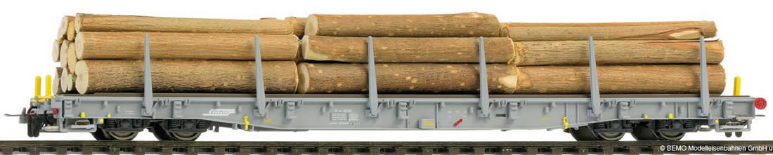Bemo 2291108 - Stake Wagen with wood load R-w 8218 ACTS