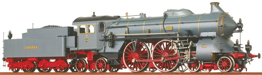Brawa 40399 - Royal Bavarian Express Steam Locomotive S 2/6 of the K ...