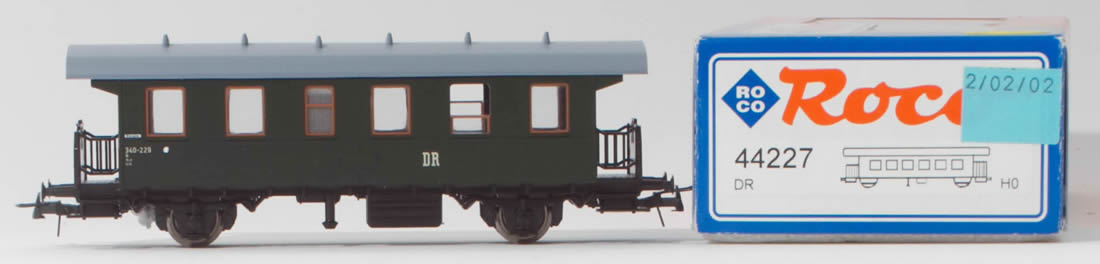 Consignment 44227 - German 2 Axle Passenger Car of the DR