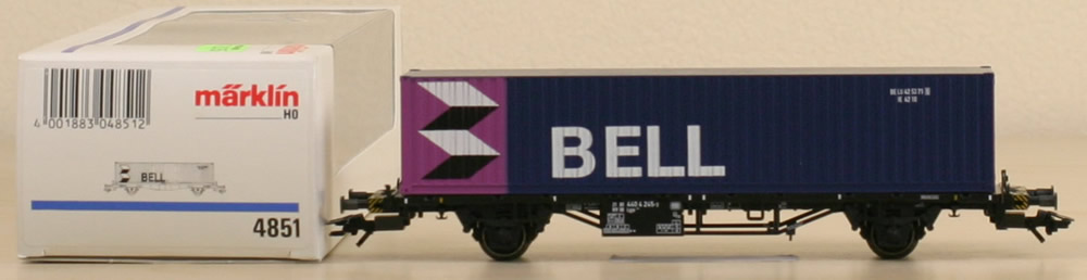 Consignment 4851 - Marklin 4851 Container Car "Bell"