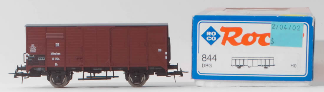 Consignment 844 - German 2 Axle Boxcar w/Explosives Flag of the DRG