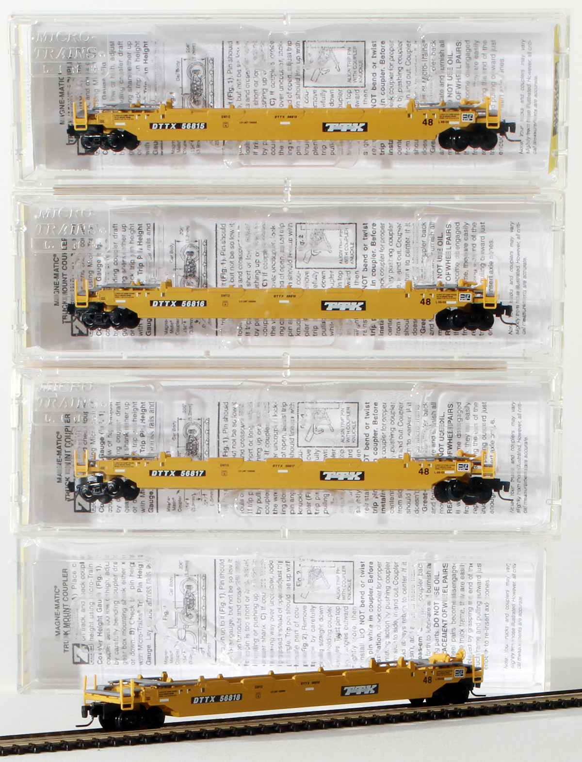 Consignment MT994-00-011 - Micro-Trains American Gunderson Husky-Stack Well Car 4-Piece Set of ...