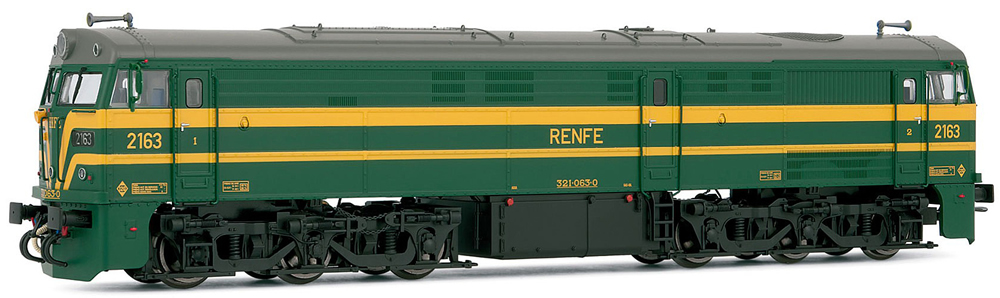 Electrotren E3114S - Locomotive 321.063 green & yellow AC Digital with ...