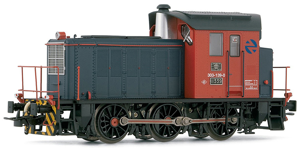 Electrotren E3804 - Diesel Locomotive 303.139 - grey & red