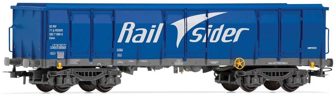 Electrotren E6540 - RailSider, 4-axle open wagon Ealos type, loaded ...