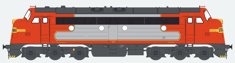 ESU 30220 - German Diesel Locomotive NoHAB Strabag Santa Fe MY 1125