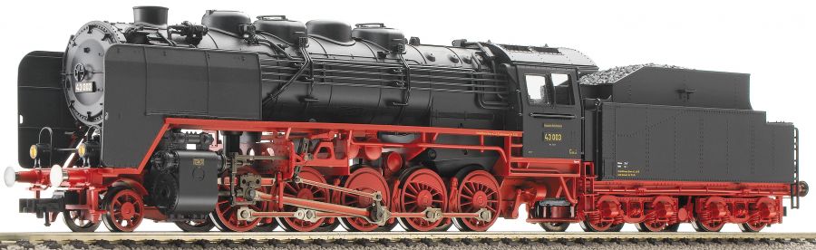 Fleischmann 414301 - Tender loco of the DRG, class 43 with 2´2´ T 32 tender