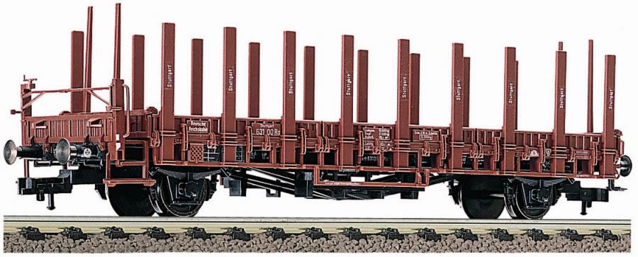 Fleischmann 5256 - Stake wagon with brake platform, type Rs "Stuttgart ...