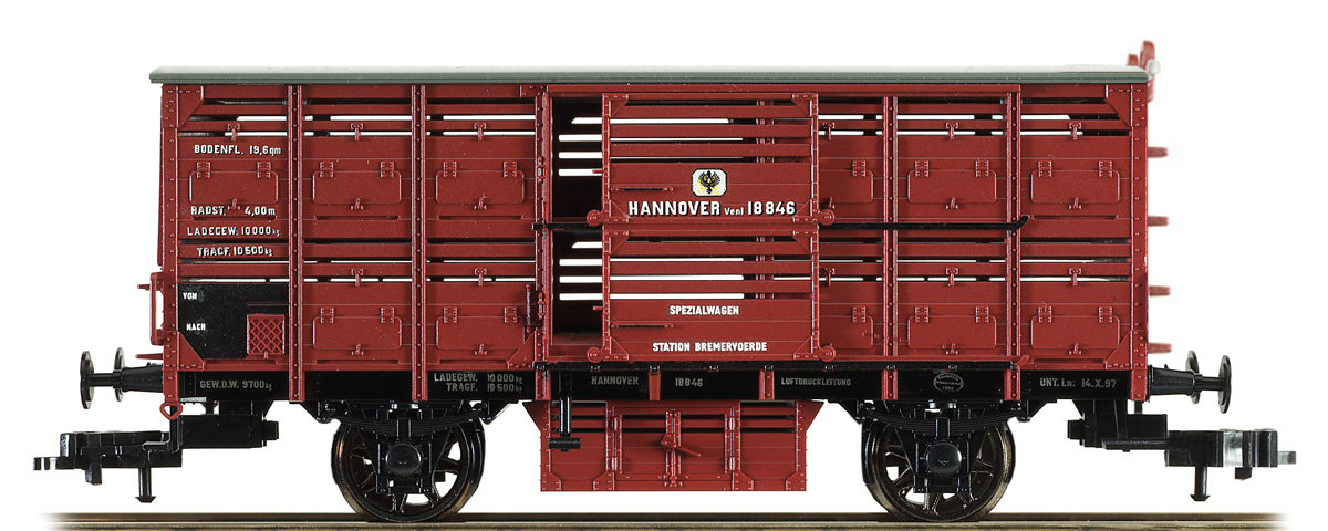Fleischmann 535501 - German Box Car for Live Stock of the KPEV
