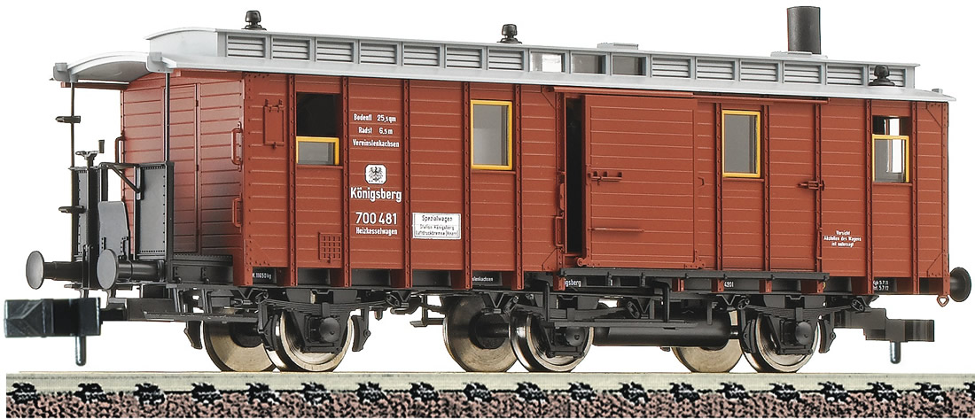 Fleischmann 838201 - Royal Prussian 3-axle Heating Boiler Wagon of the ...