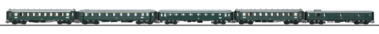 Marklin 42259 - German Express Train Passenger Car Set of the DB - MHI ...