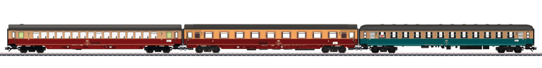 Marklin 43307 - 3pc German IC Express Train Passenger Set of the DB