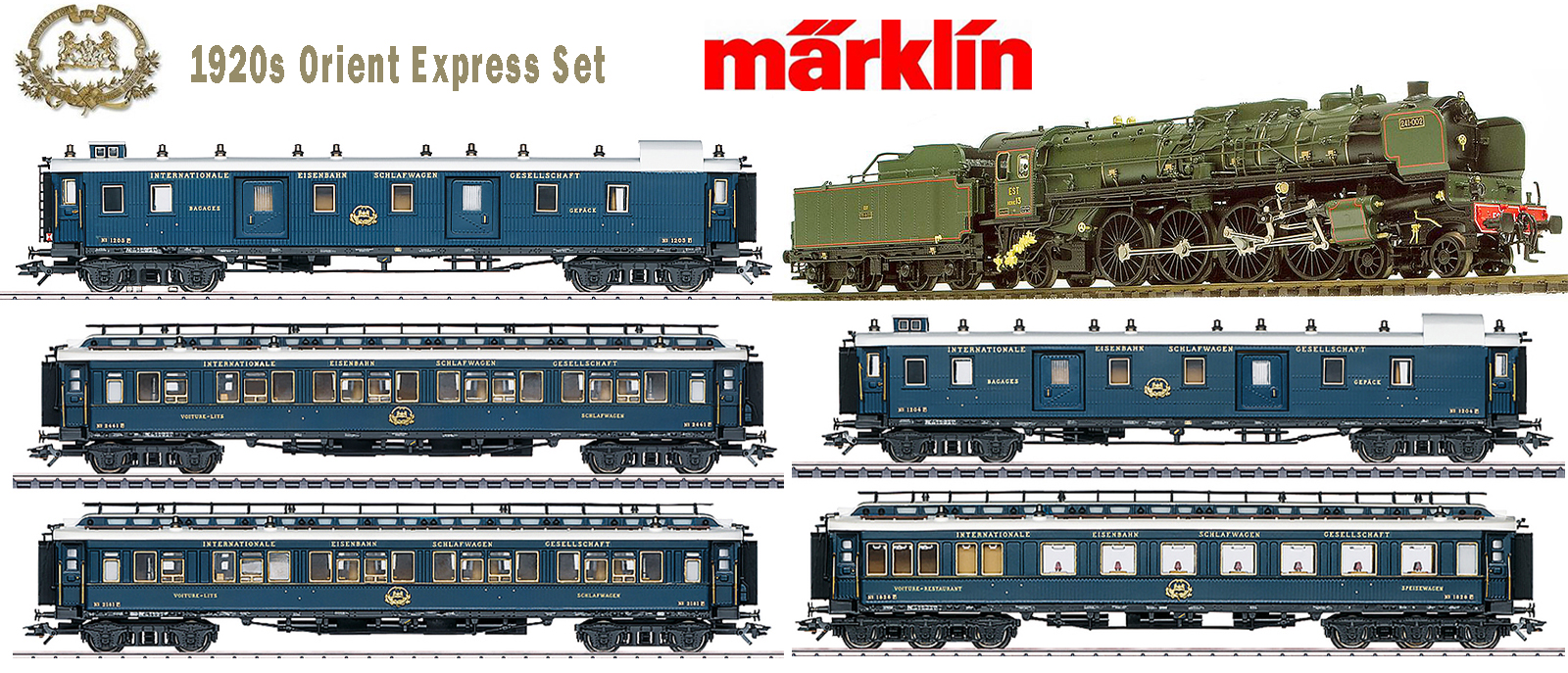 Marklin MA00100 - 1920s Orient Express Set (Illuminated with Sound)