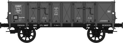 REE Modeles WB-276 - Luxembourg CFL Open Wagon Om "LUDWIGHAFEN"