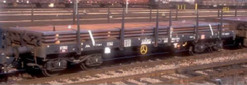 Rivarossi 6047 - Flat wagon Type Remms, 4 axle DB