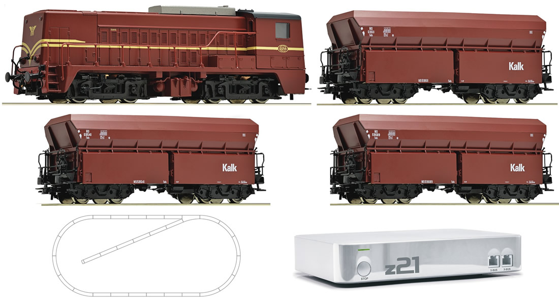 Roco 41504 - Digital starter set z21 diesel locomotive series 2200 of ...