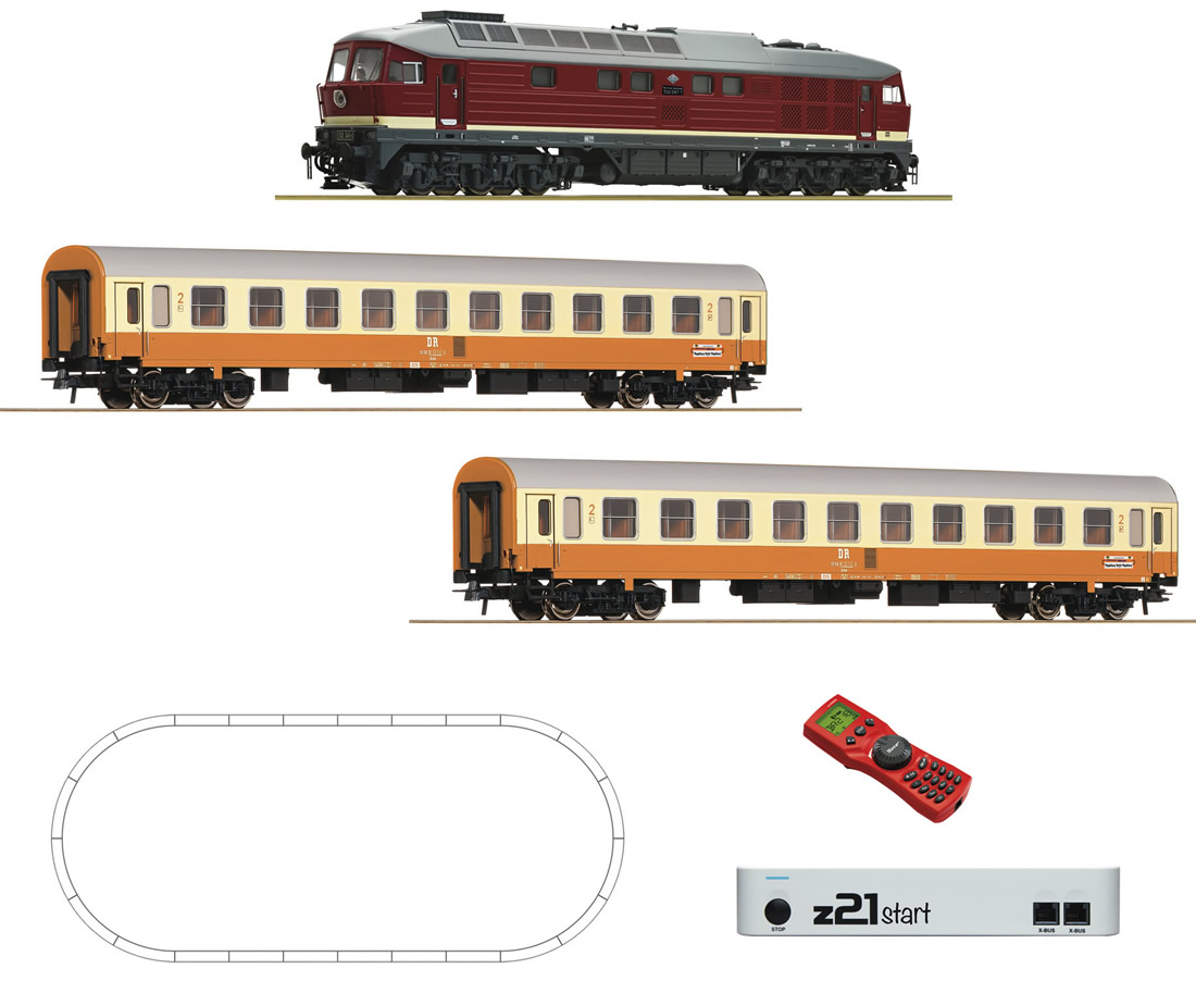 Roco 51301 - Digital z21® start Set: Diesel locomotive BR 132 with ...