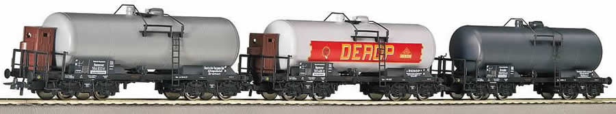 Roco 66023 - 3-piece set of DRG tank cars