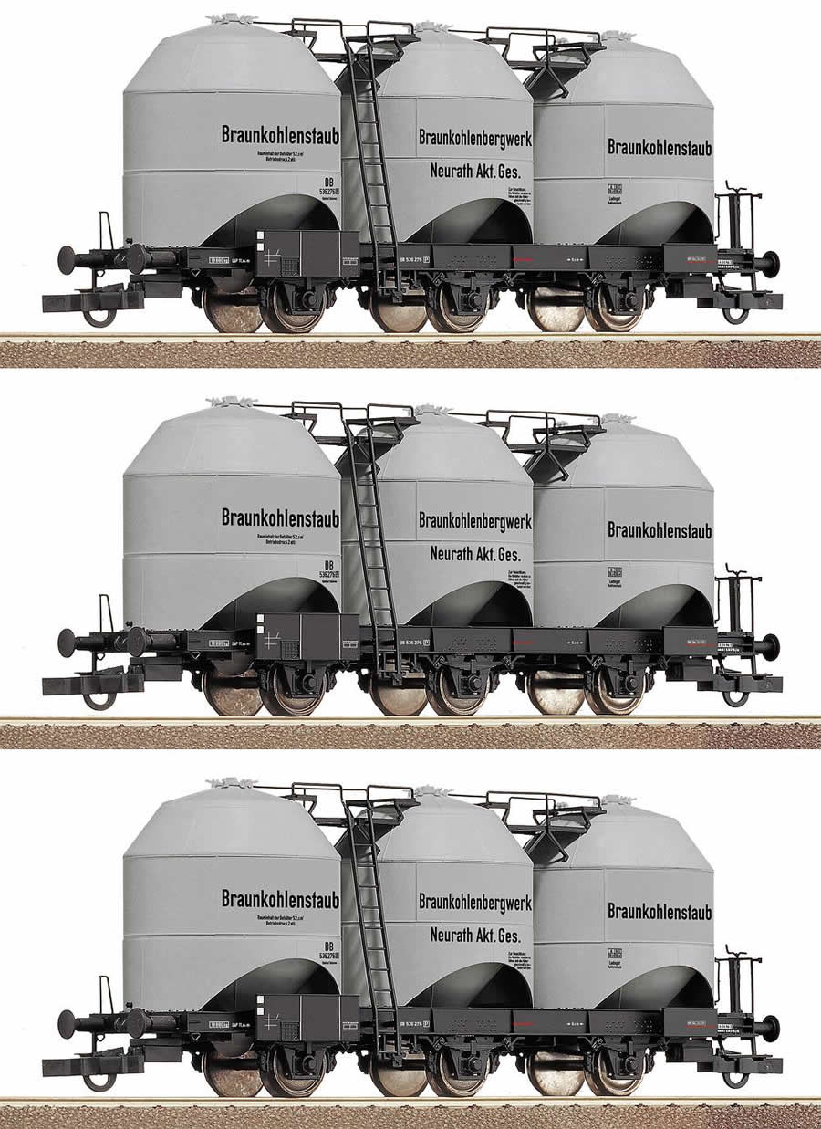 Roco 66091 - 3-piece set Silo cars