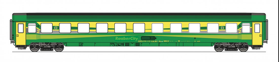 Roco 74334 - 2nd class Eurofima coach, GYSEV